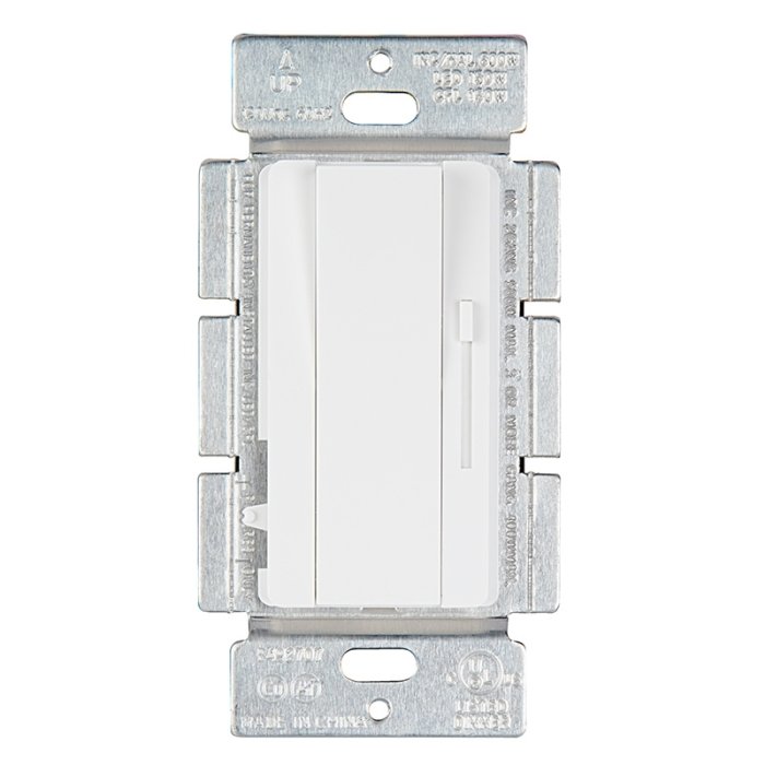 1-Way LED Dimmer Switch with Slide - Single-Pole Rocker - 120V - White ...
